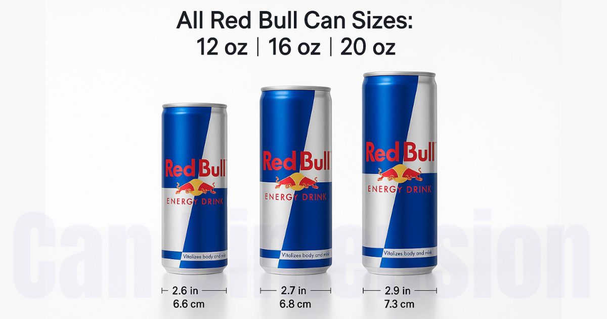 Red Bull Can Dimensions: Size & Height (2026)