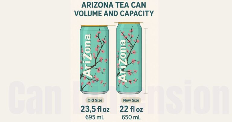 Arizona Tea Can Dimensions: Size, Height (2026)
