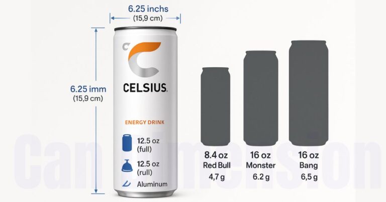 Celsius Can Dimensions (2026)