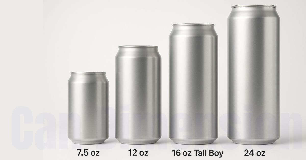 Aluminum Can Dimensions: Sizes, Height & Diameter Chart