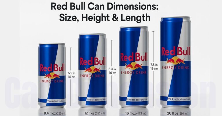 Red Bull Can Dimensions: Size & Height (2026)