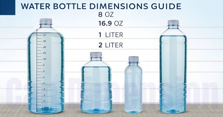 Water Bottle Dimensions: Size, Height, and Length