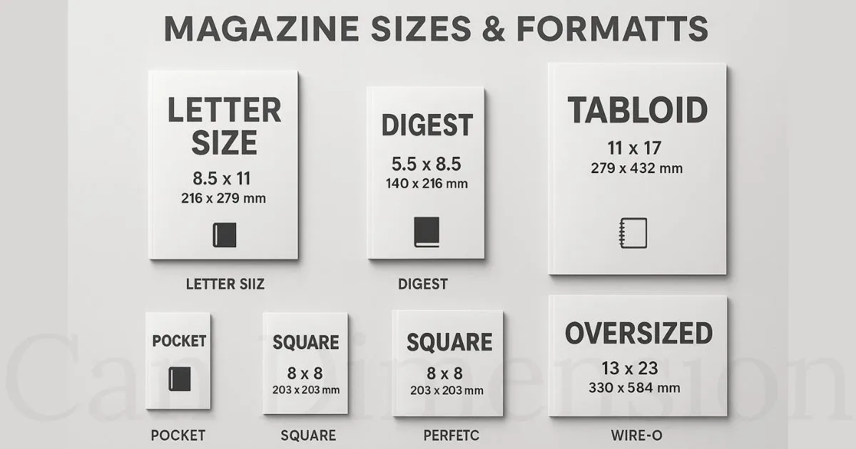 Magazine Dimensions: Magazine Size and Formats