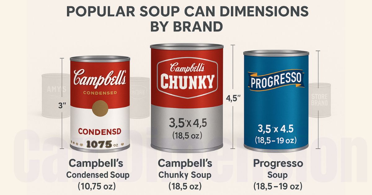 Soup Can Dimensions: Size, Height (2026)