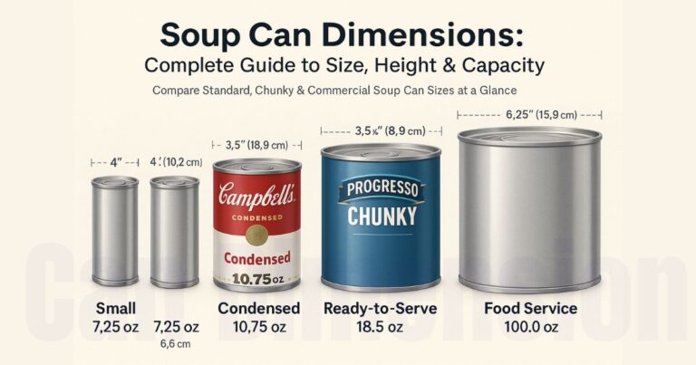 Soup Can Dimensions: Size, Height (2026)